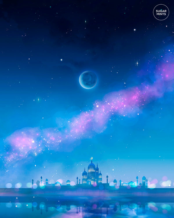 Poster: Moon Castle – Sugarmints Artstore
